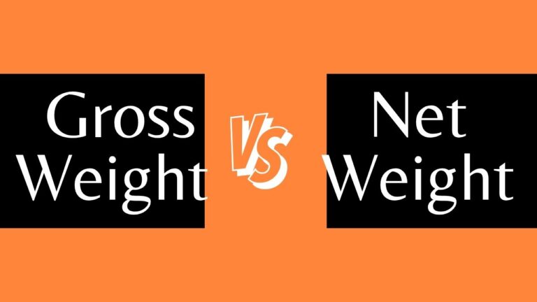 Gross Weight vs Net Weight: Weighing the Facts